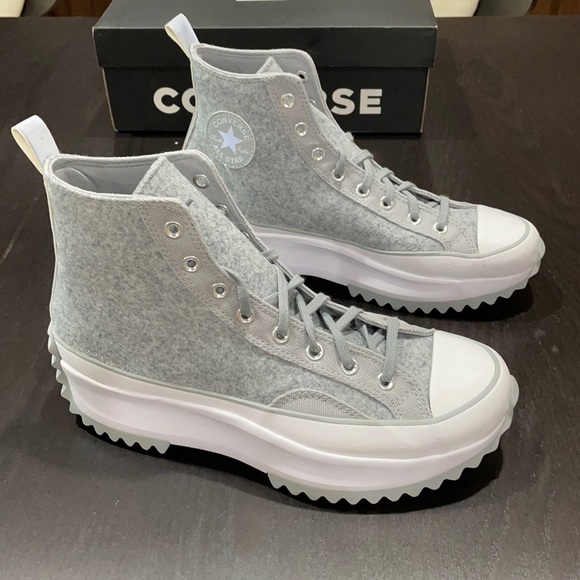 Converse | Shoes | Converse Run Star Hike Hi Felt Ash Stone | Poshmark